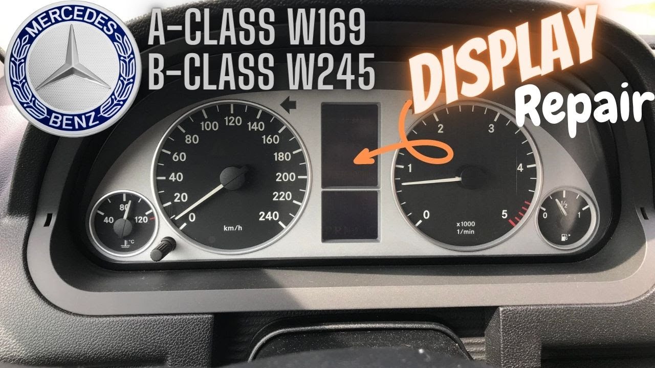 Repaired Display Mercedes A Class W169 B Class W245 Cluster Screen
