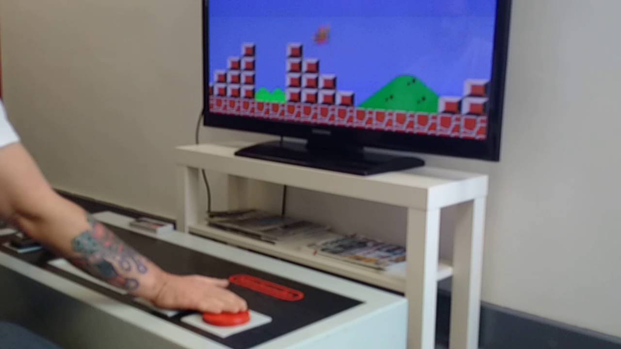 Nintendo Nes Table quick play Super Mario Bros - YouTube