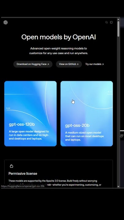 OpenAI Opensource Model | OpenAI GPT‑OSS 120B & 20B - YouTube