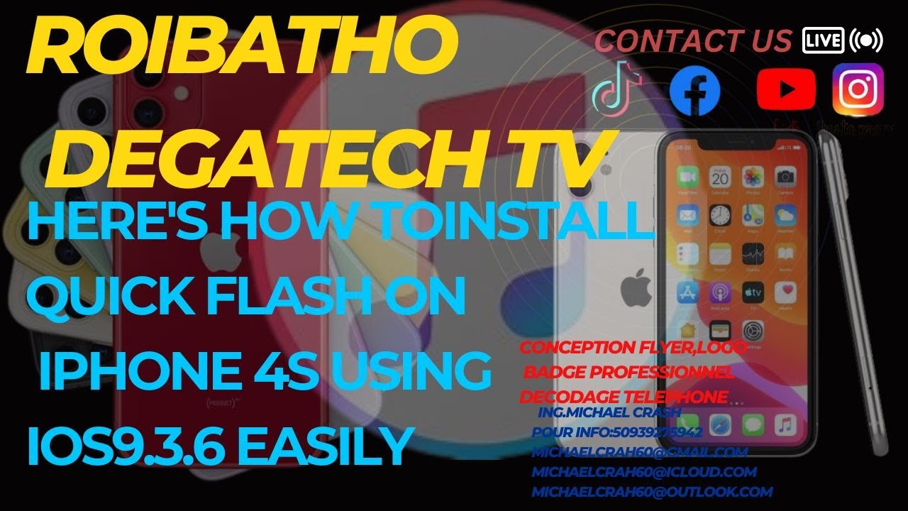 HERE'S HOW TO INSTALL QUICK FLASH ON IPHONE 4S USING IOS9.3.6 EASILY ...