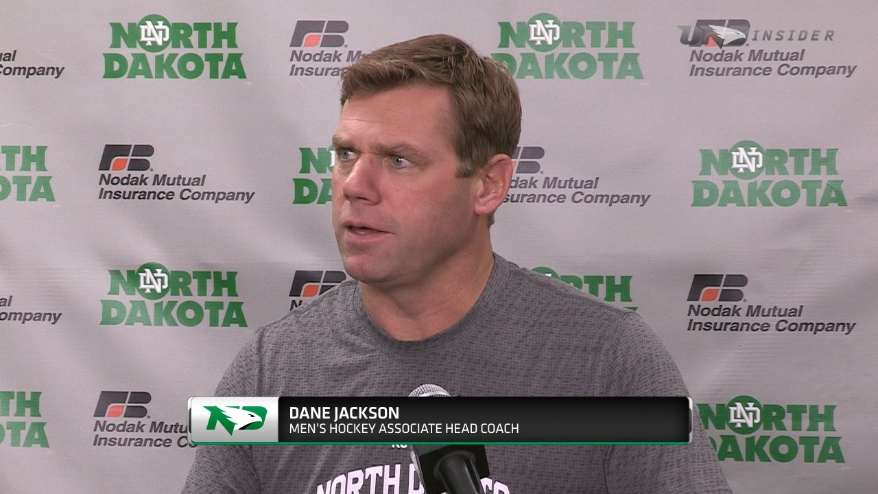 UND hockey - Dane Jackson press conference 10/12/16 - YouTube