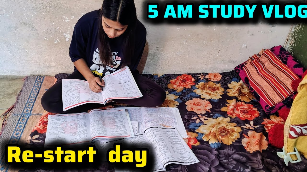 Re-start day 5 AM STUDY ROUTINE VLOG After Dipression | A HONEST DAY IN ...