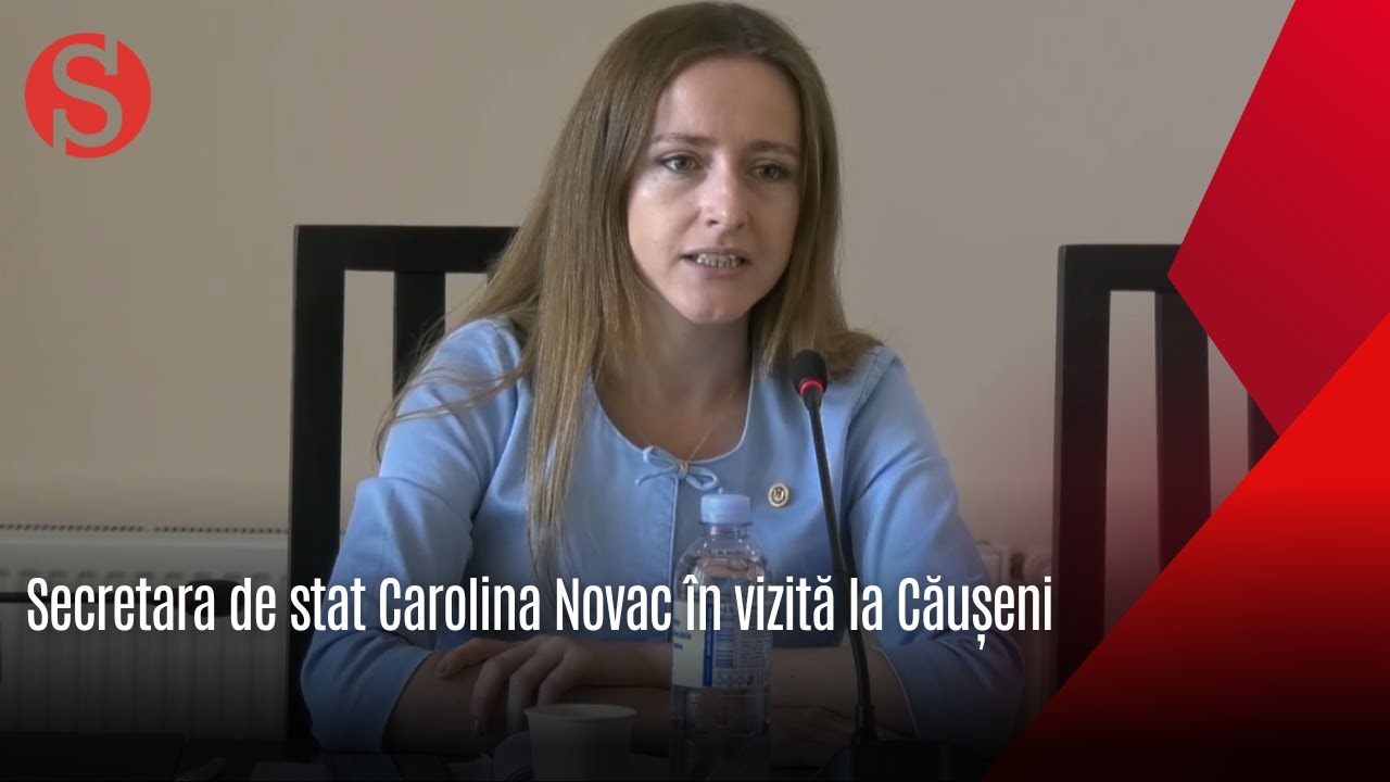 Secretara de stat Carolina Novac în vizită la Căușeni - YouTube