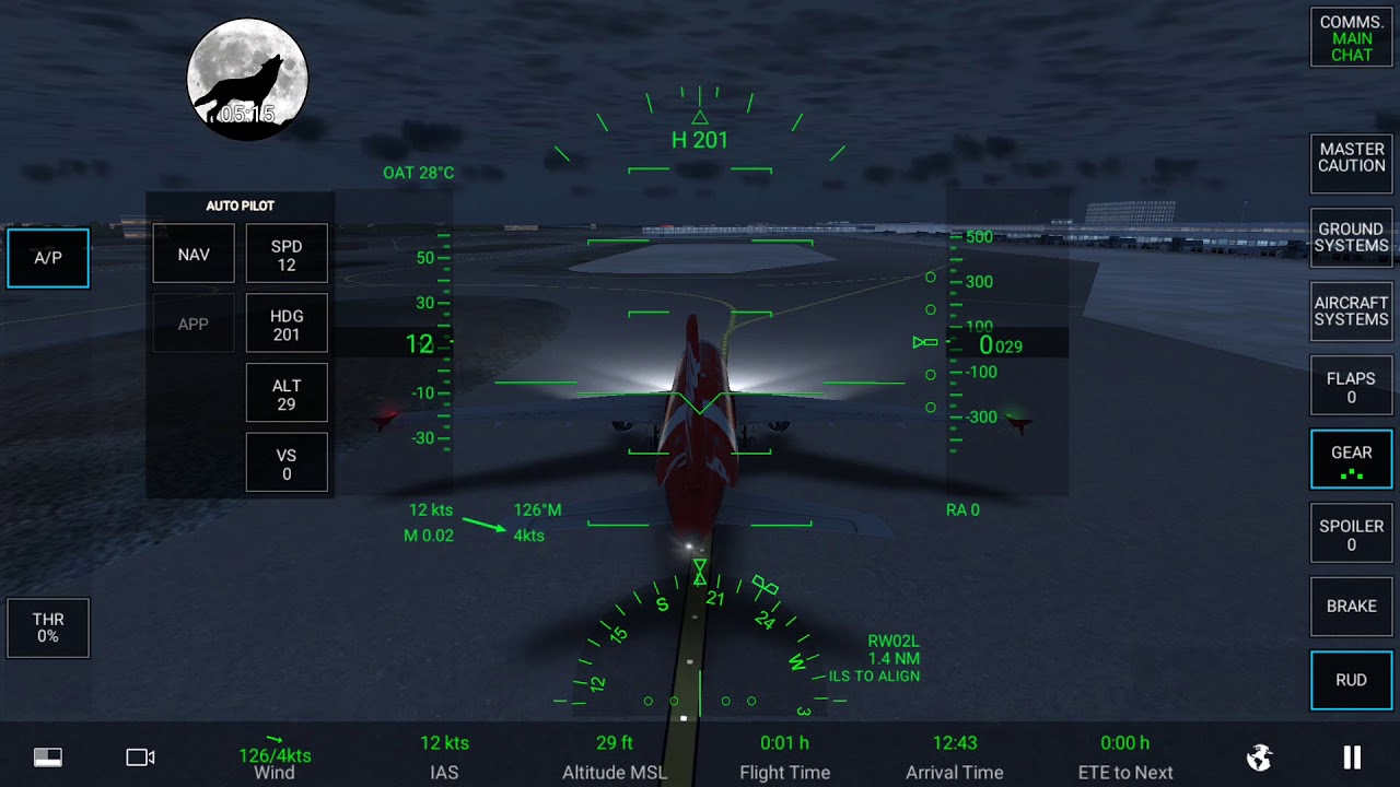 Real Flight Simulator - RORTOS. Landing, parking and shutdown. - YouTube