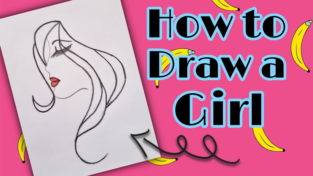 How to draw a girl | easy tutorial | - YouTube