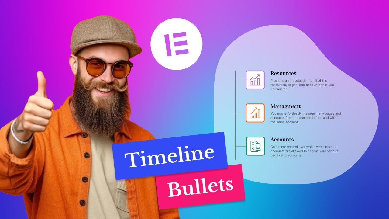 Timeline Bullets Widget for Elementor Tutorial | Sync Widgets Together ...