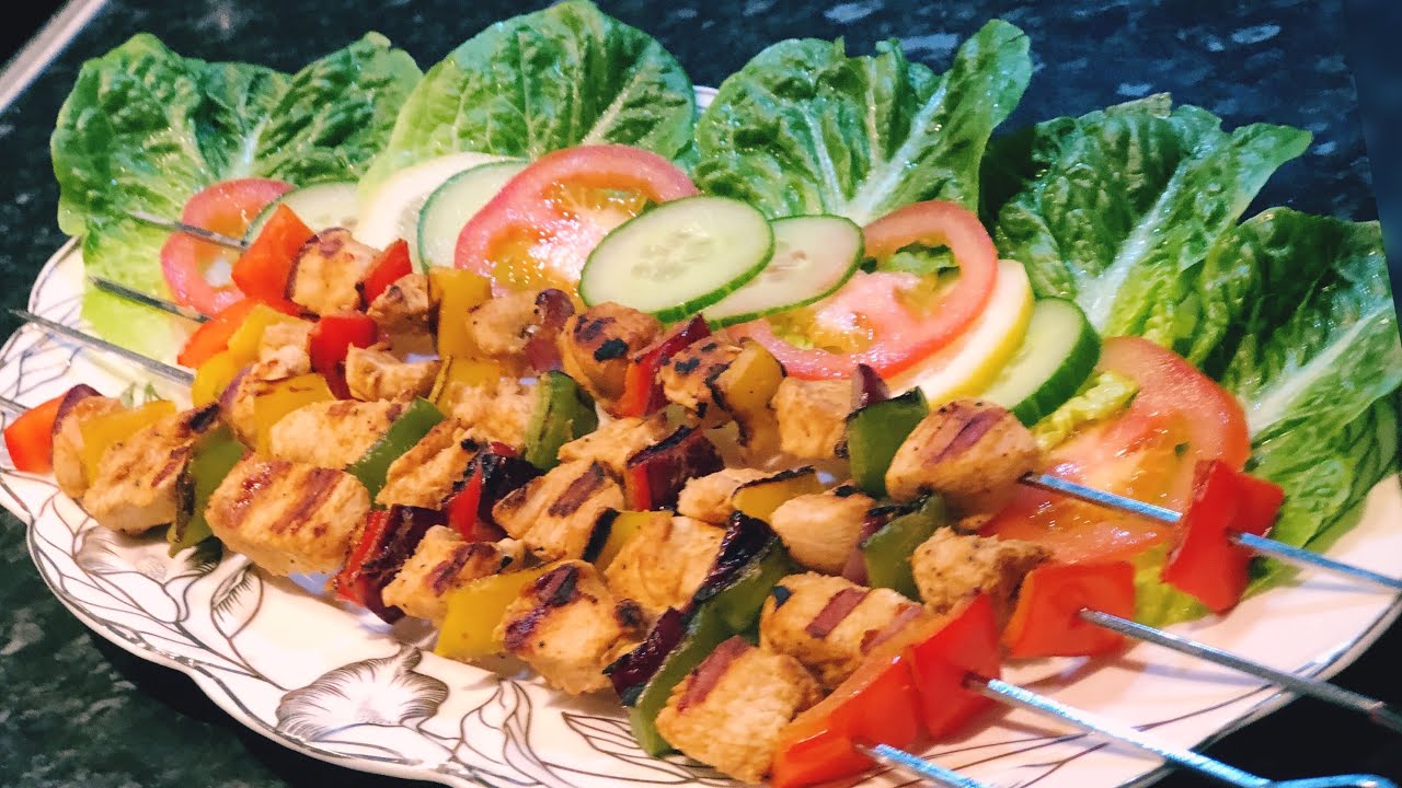 Chicken Shashlik Sticks Recipe | Chicken Skewers Recipe by Neelam Aamir ...