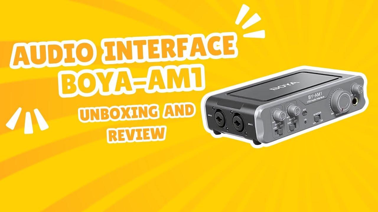 AUDIO MIXER INTERFACE | BOYA BY-AM1 | SOUND RECORDING - YouTube