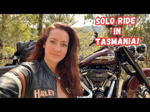 SOLO ride in Tasmania on a Harley Davidson Heritage - Love TASSIE!!!