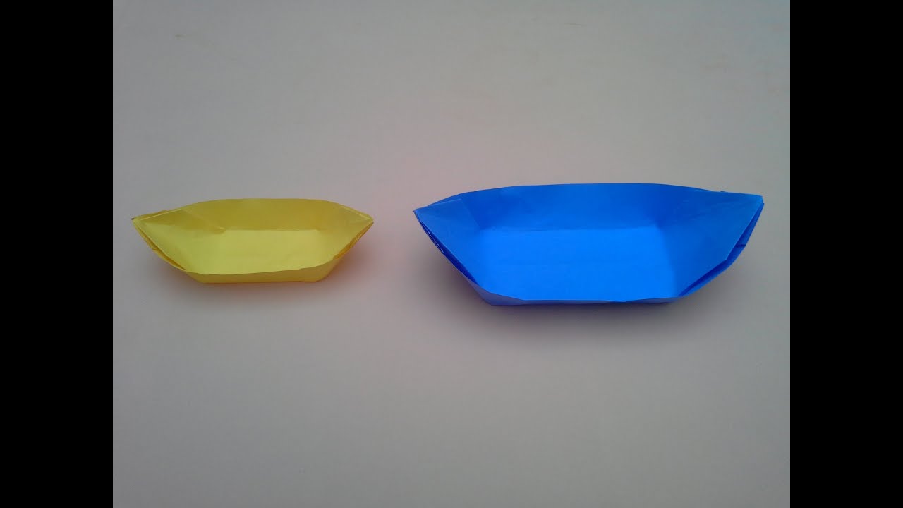 Como hacer una canoa de papel - El Mundo de MyG - YouTube