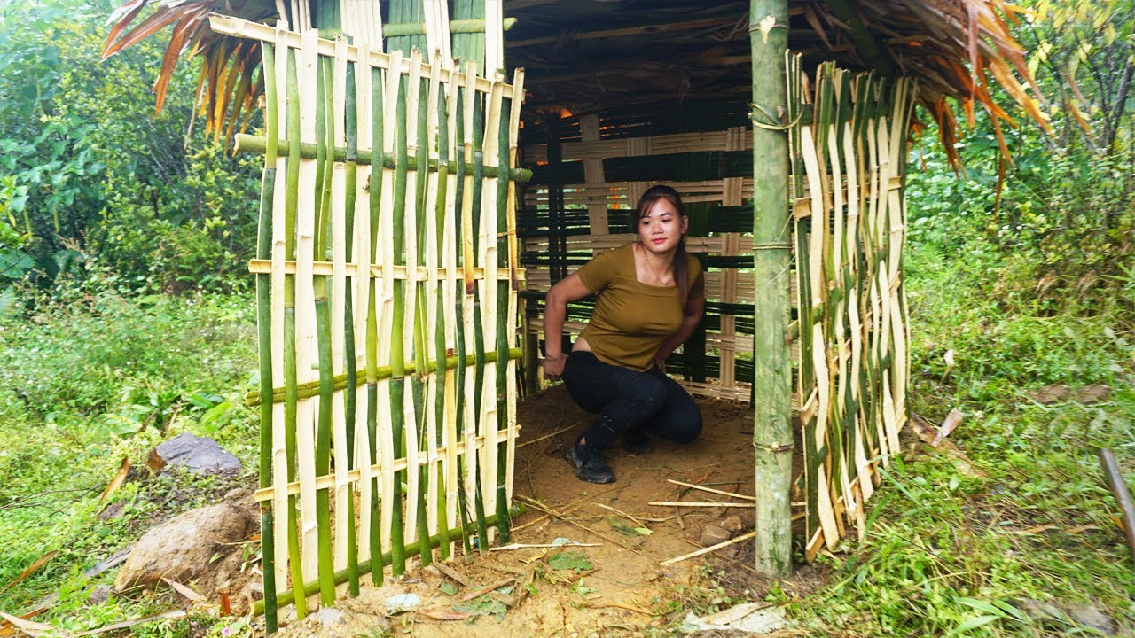 How to make simpleToilet ( Primitive Toilet ) from Bamboo - Hoàng Thị ...