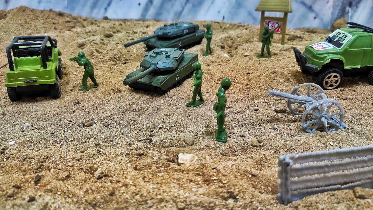 Stopmotion | All out battle of the plastic army men ww2 💥😱🚀 - YouTube