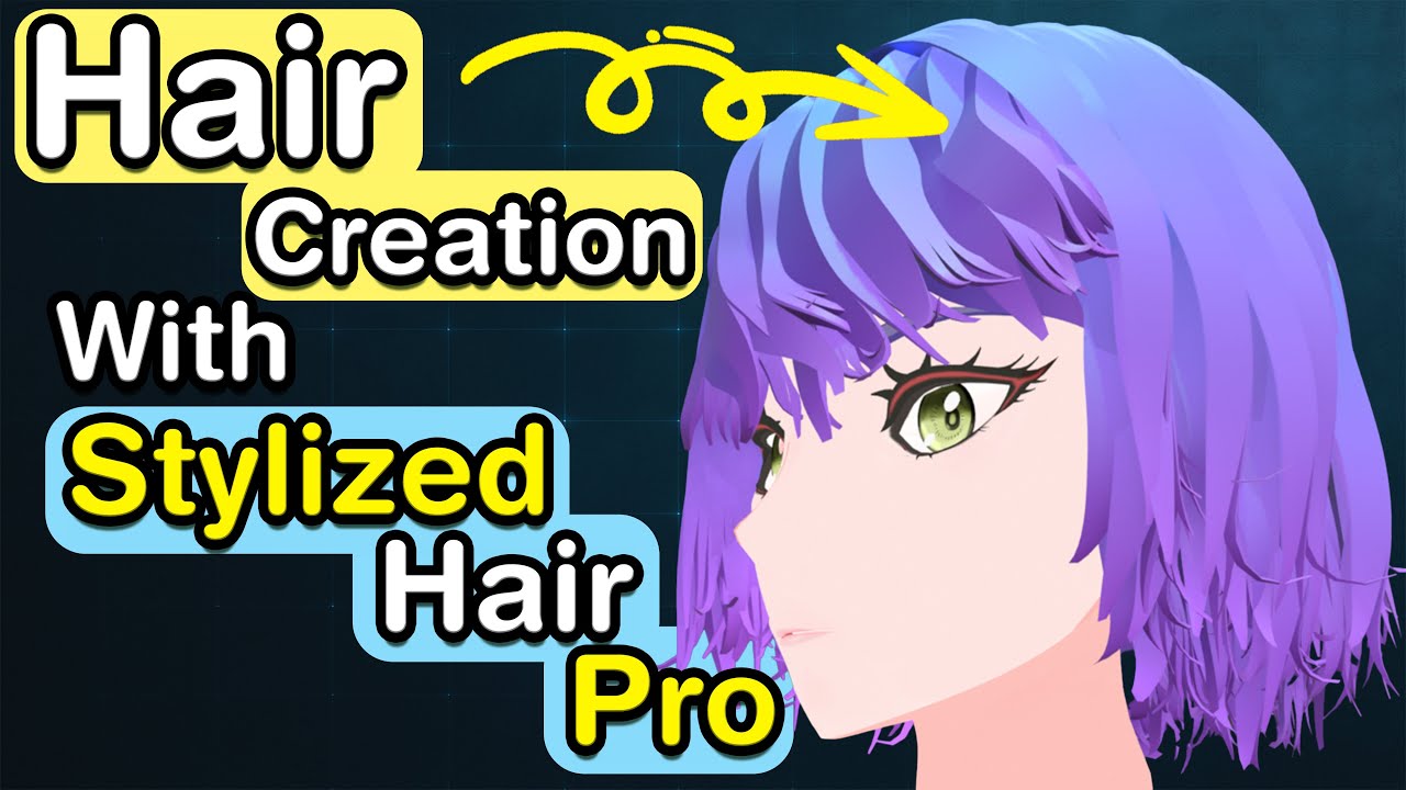 The BEST Stylized Hair Tool for Blender? Stylized Hair Pro Full Guide ...