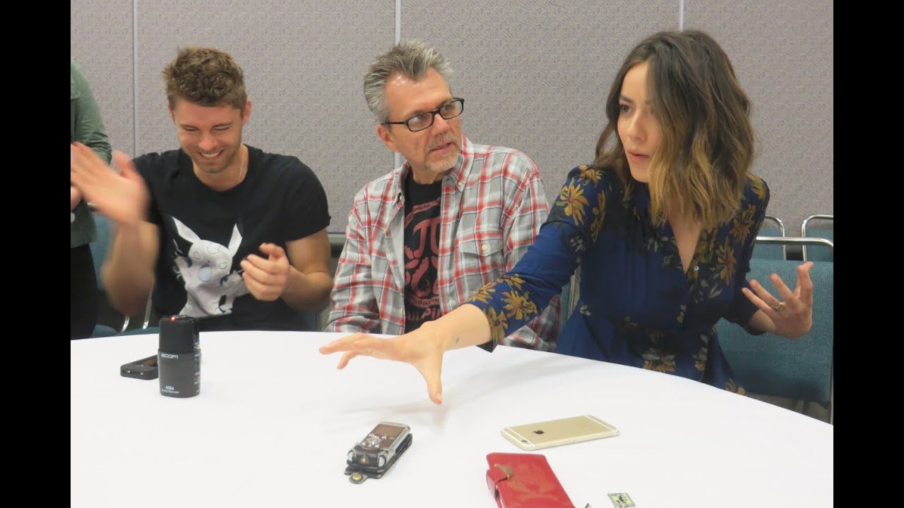 Chloe Bennet, Luke Mitchell, and Jeffrey Bell Agents of SHIELD ...