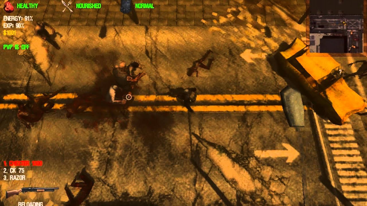 DeadFrontier MMO zombie survival game #6 - YouTube
