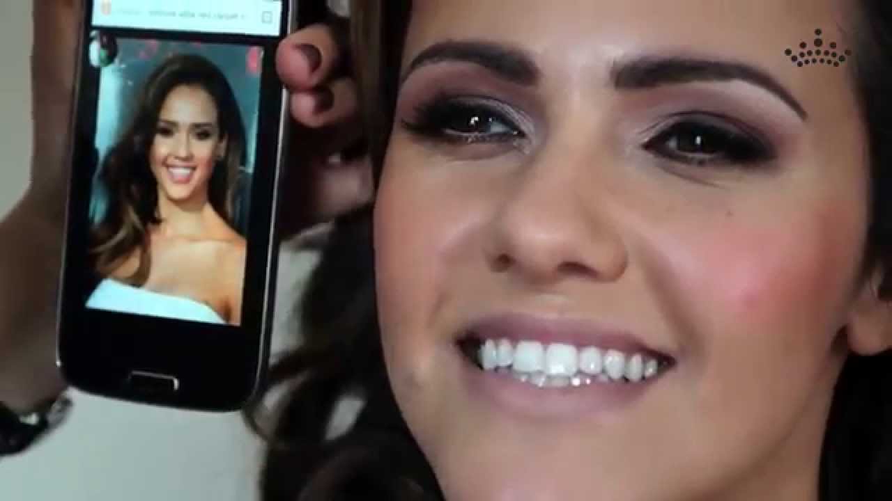 Jessica Alba Make-up Transformation Tutorial - YouTube