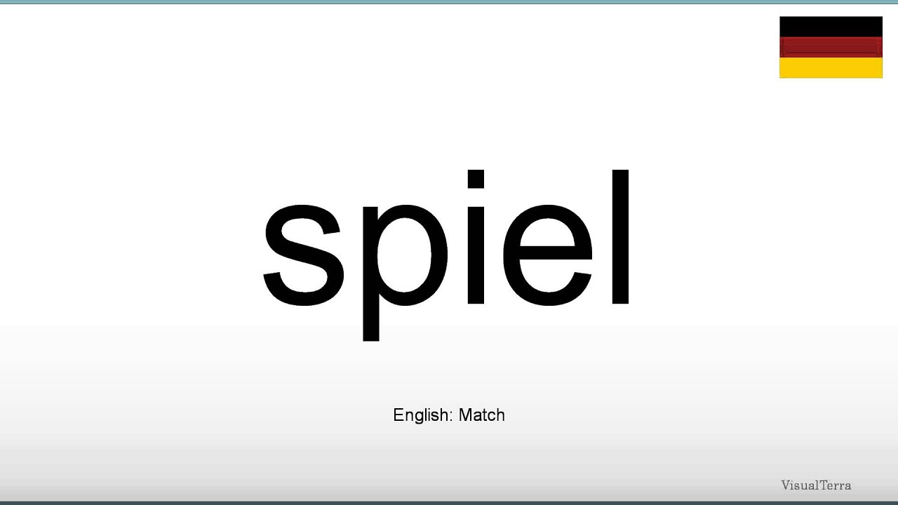 How to pronounce: Spiel (German) - YouTube