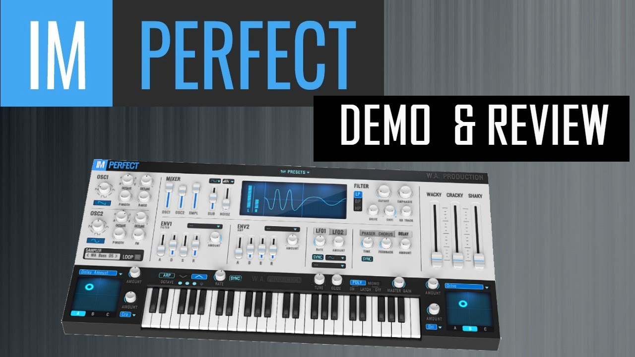 IMPERFECT Synth VST by WA Production (DEMO & REVIEW) 🎹 Techno music ...