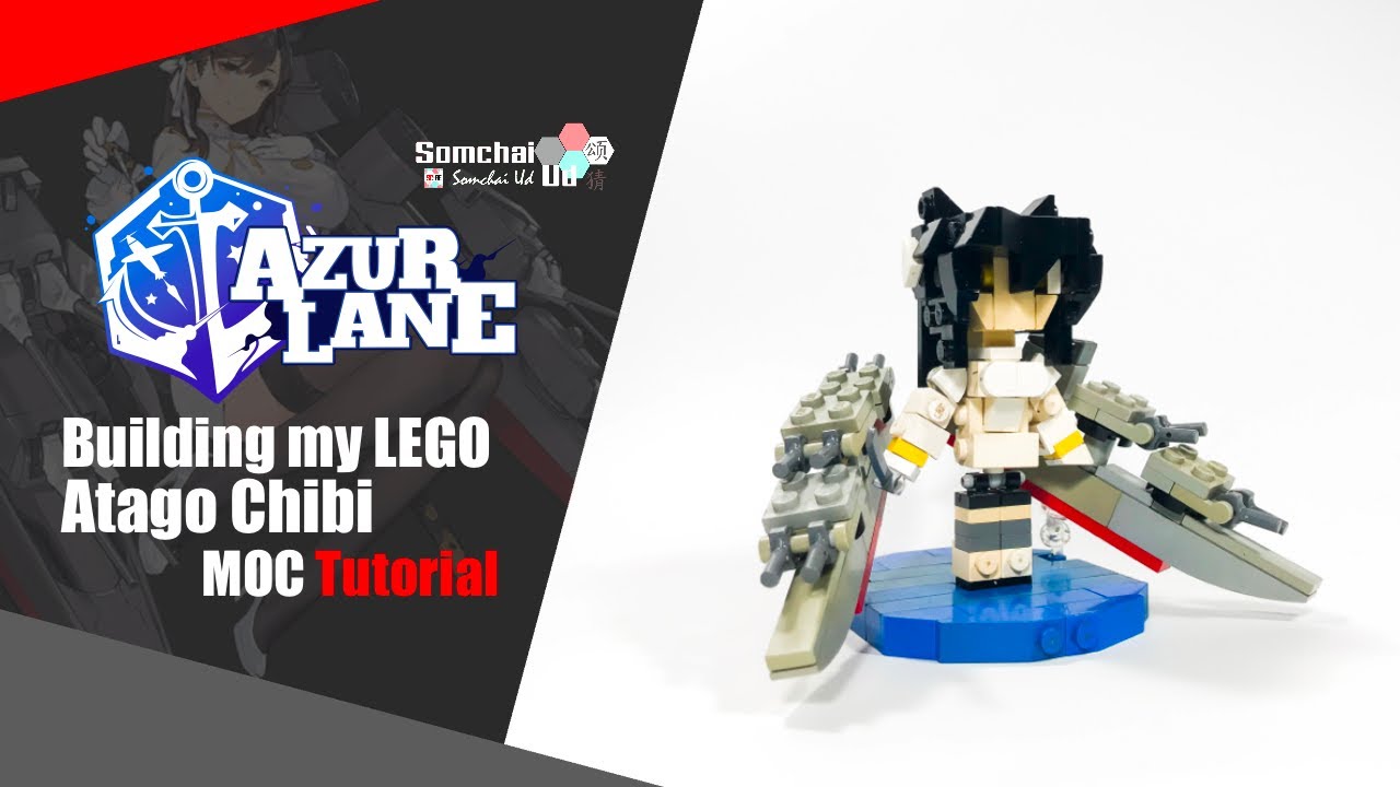 LEGO Azur Lane Atago Chibi MOC Tutorial | Somchai Ud - YouTube