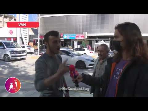 Ülkenin hâlini efsane özetledi.Van'dan Sokak Röportajı