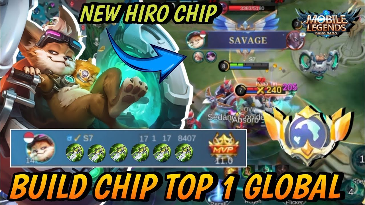 New Hiro Chip !!! Best Build Top 1 Global Chip Mlbb 2024 - YouTube