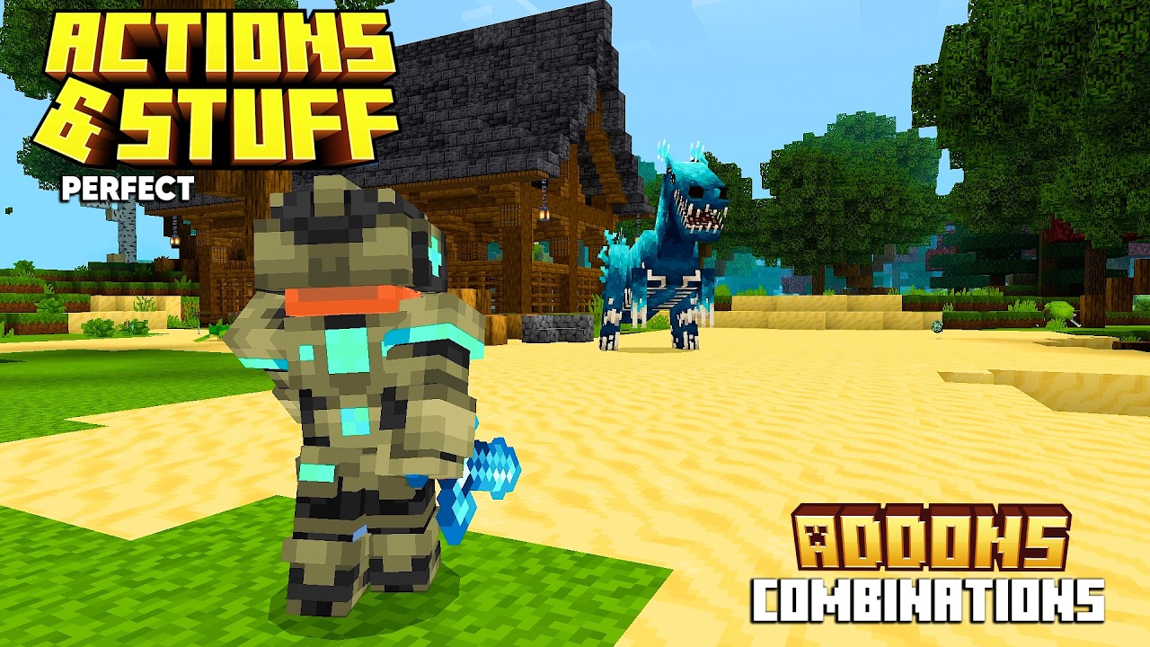 Minecraft BEST Actions & Stuff Mod Combinations in 1.26+ (bedrock) #2 ...