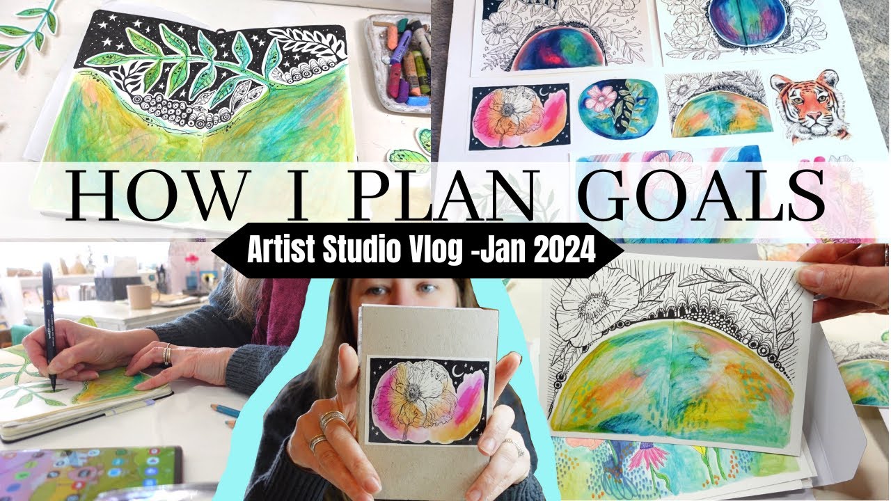 STUDIO VLOG 01 | Setting up my bullet journal, New year intentions ...