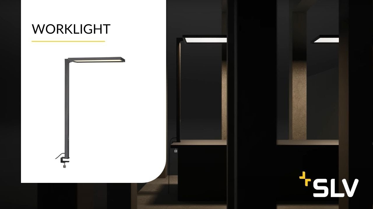 SLV WORKLIGHT | Efficient work light for everyday office life - YouTube