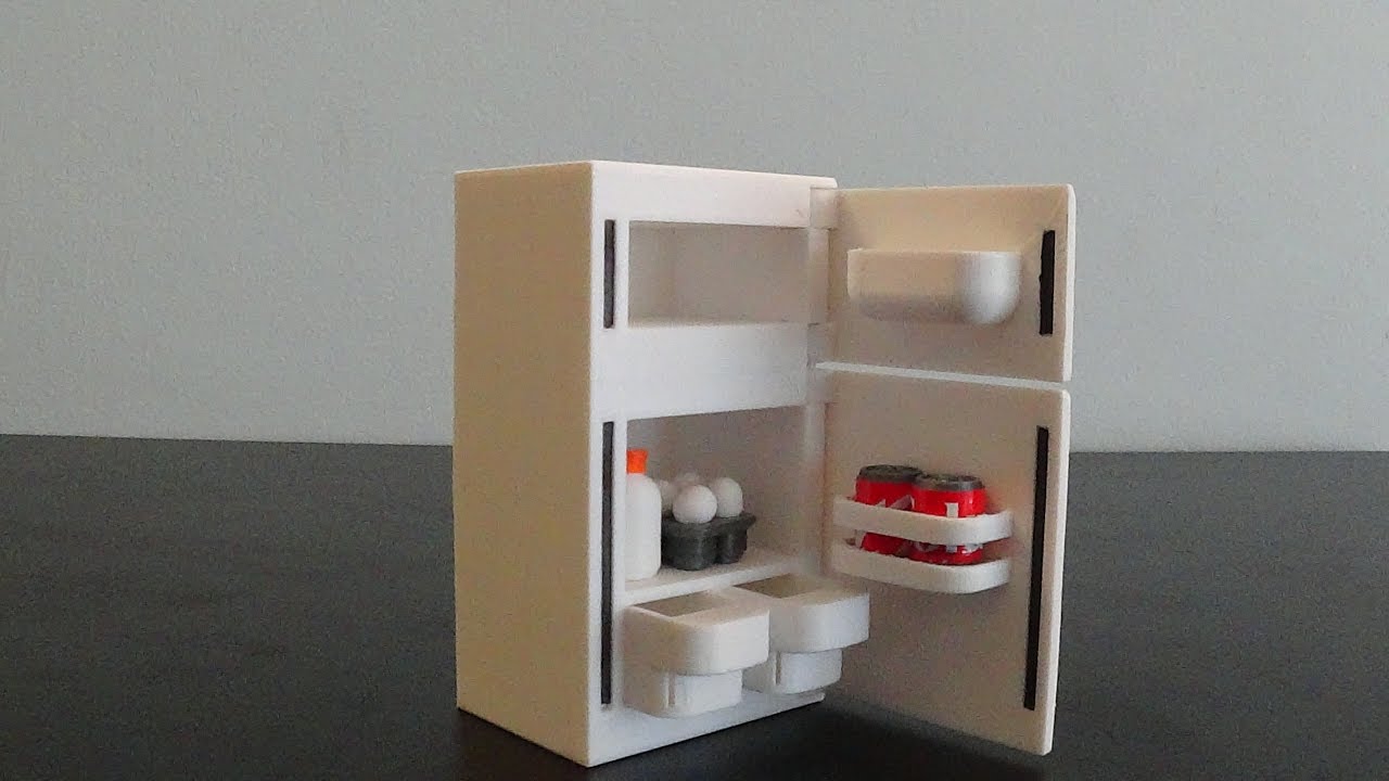 3D PRINTING MINIATURE REFRIGERATOR! - YouTube