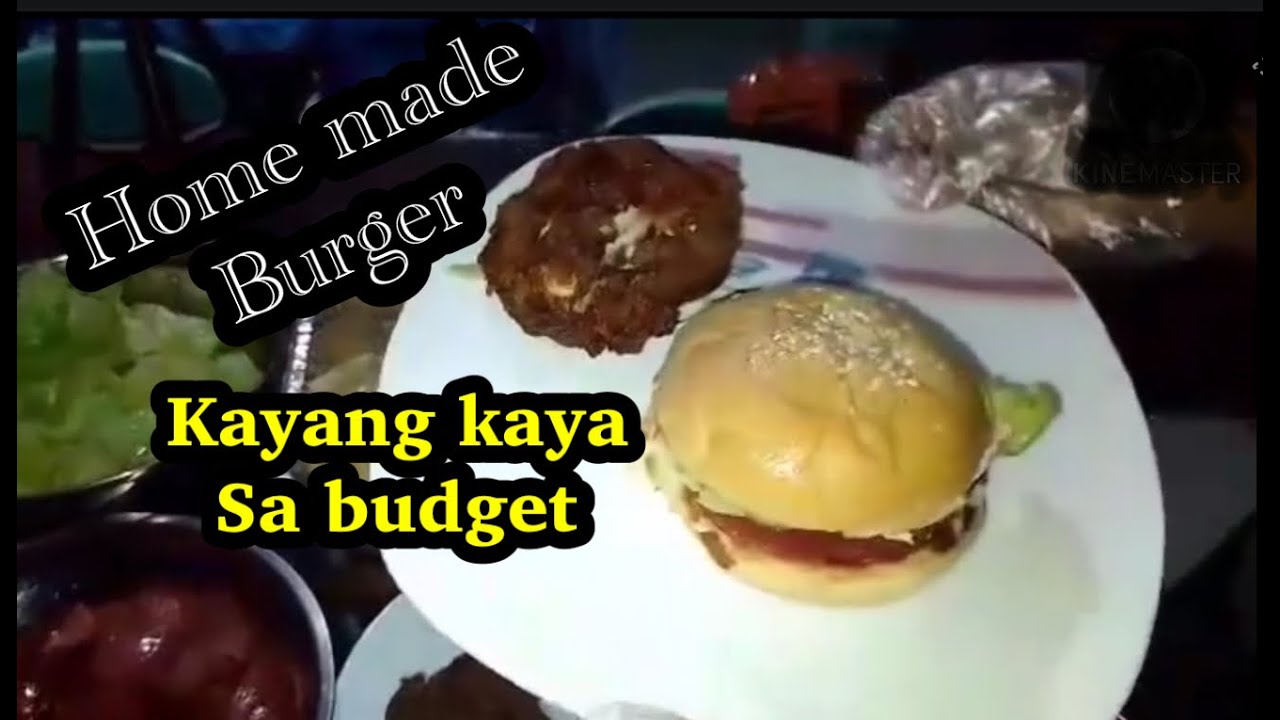 Homemade burger ,kayang kaya sa budget.#viral #yummy #trending #burger ...