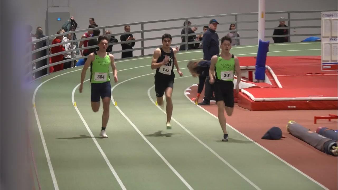 400m [M], II. skupina, Bruno Šešerko - Dvoransko PH za mlađe seniore i seniorke 2025 - YouTube