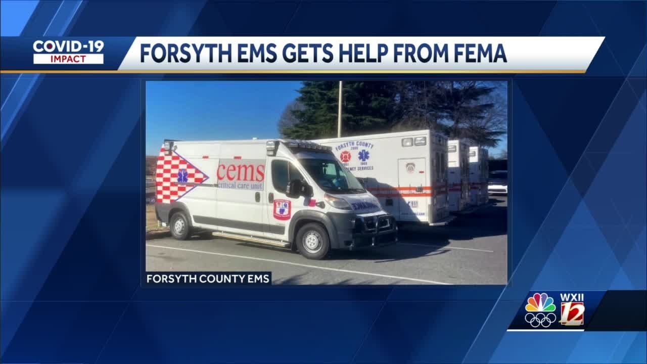 FEMA ambulances aiding Forsyth EMS to help with 'high volume of ...