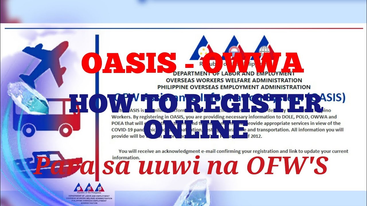 OASIS-OWWA REGISTRATION How to Register Online (Step by Step Guide ...