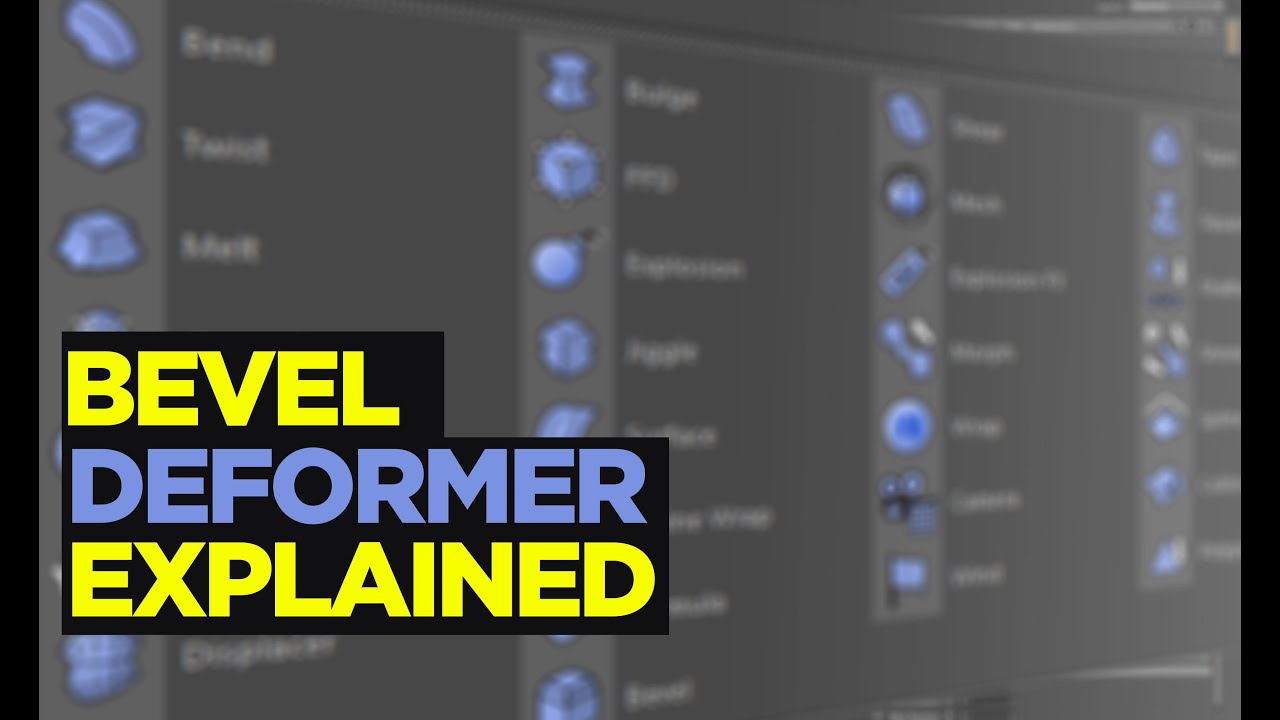 Cinema 4d Bevel deformer Explained - YouTube