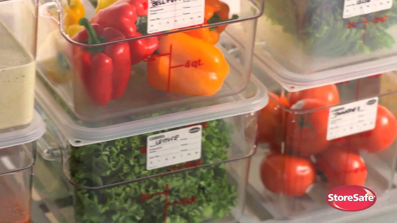 5 Steps to Food Safety׃ Storage Cambro StoreSafe - YouTube