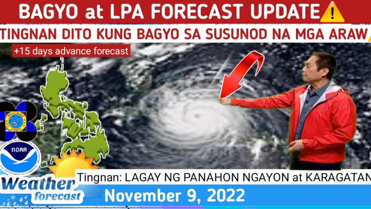 BAGYO at LPA FORECAST UPDATE:😱⚠️TINGNAN DITO KUNG MAY BAGYO⚠️ WEATHER ...