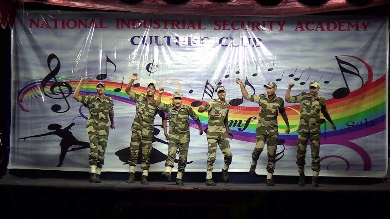 A patriotic performance by CISF sub officers' at NISA Hyderabad ...
