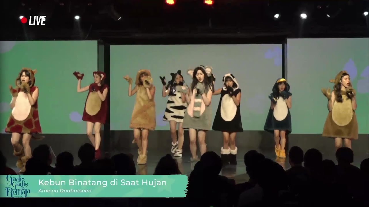 JKT48 - Kebun Binatang di Saat Hujan (Ame no Doubutsuen) @ JKT48 Gadis Gadis Remaja "Senshuuraku ...