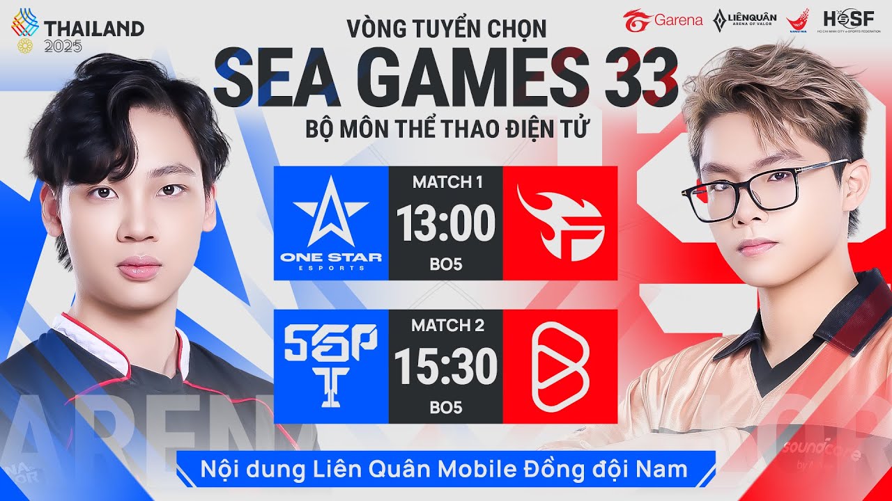 1S vs FPT | SGP vs BOX | ĐỒNG ĐỘI NAM - VÒNG TUYỂN CHỌN SEA GAMES 33 ...