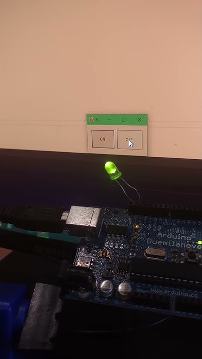 Windows C# App Turning LED ON and OFF with Arduino - YouTube