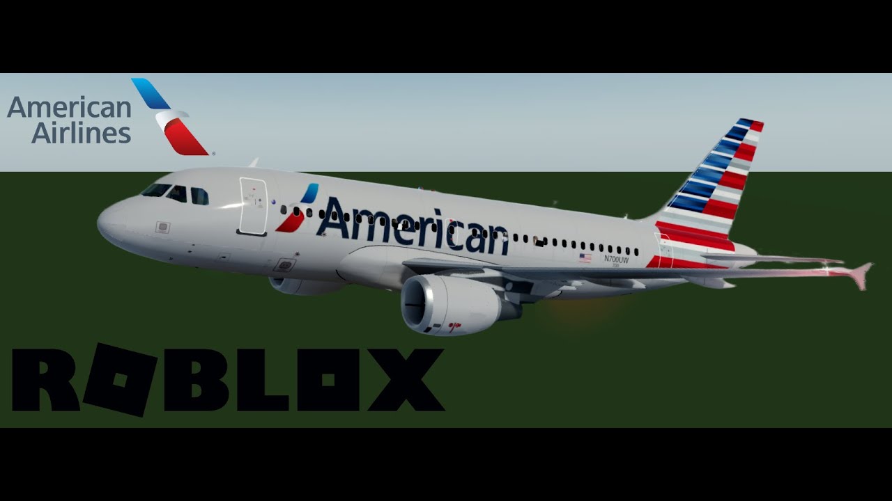 Roblox | American Airlines Review - Airbus A319 - YouTube