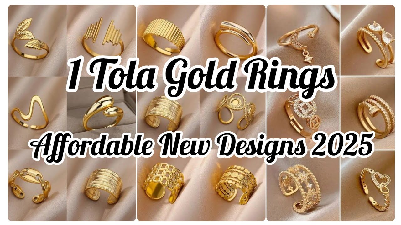 Affordable 1 & 1/2 Tola Rings All New Designs - YouTube
