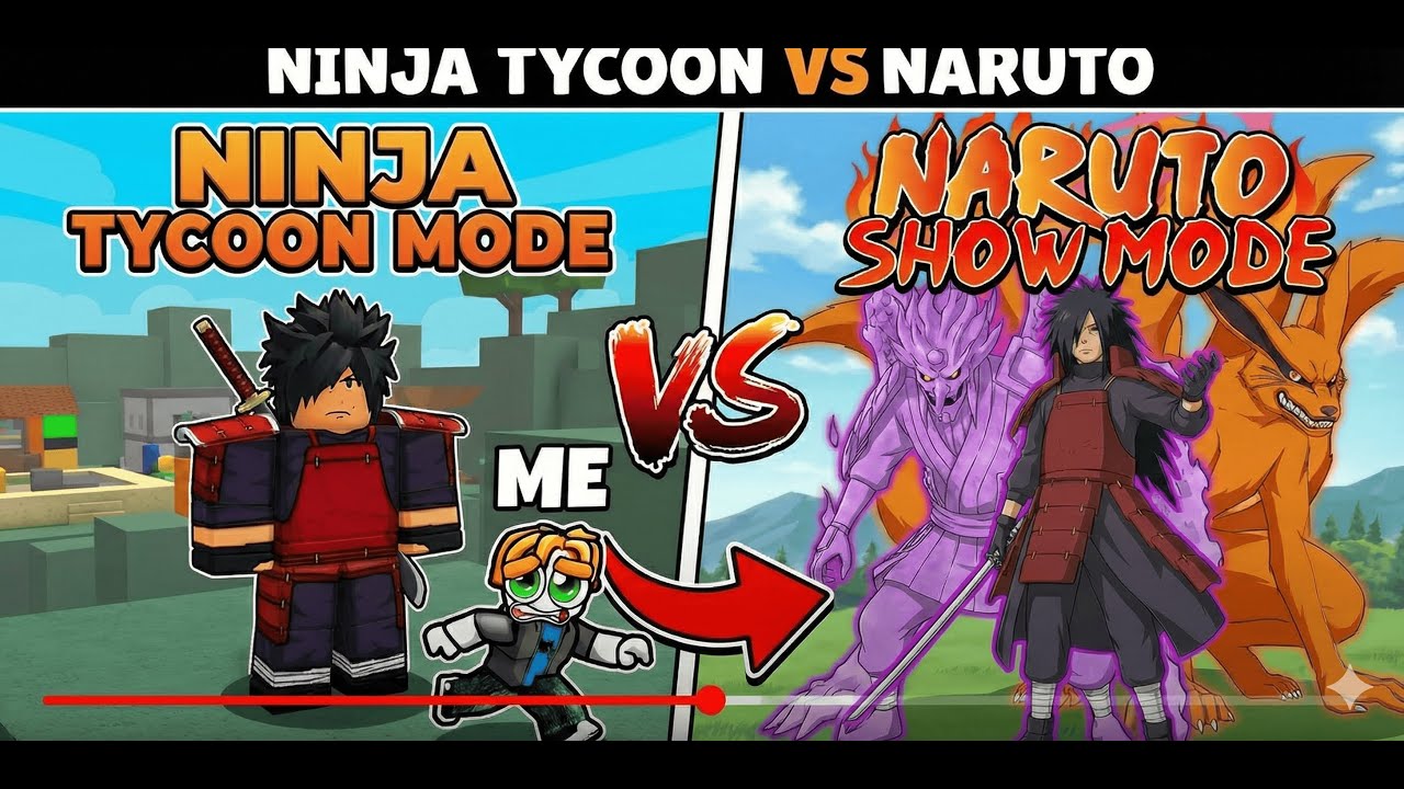All Ninja Tycoon Modes v.s Naruto Anime | Ninja Tycoon - YouTube