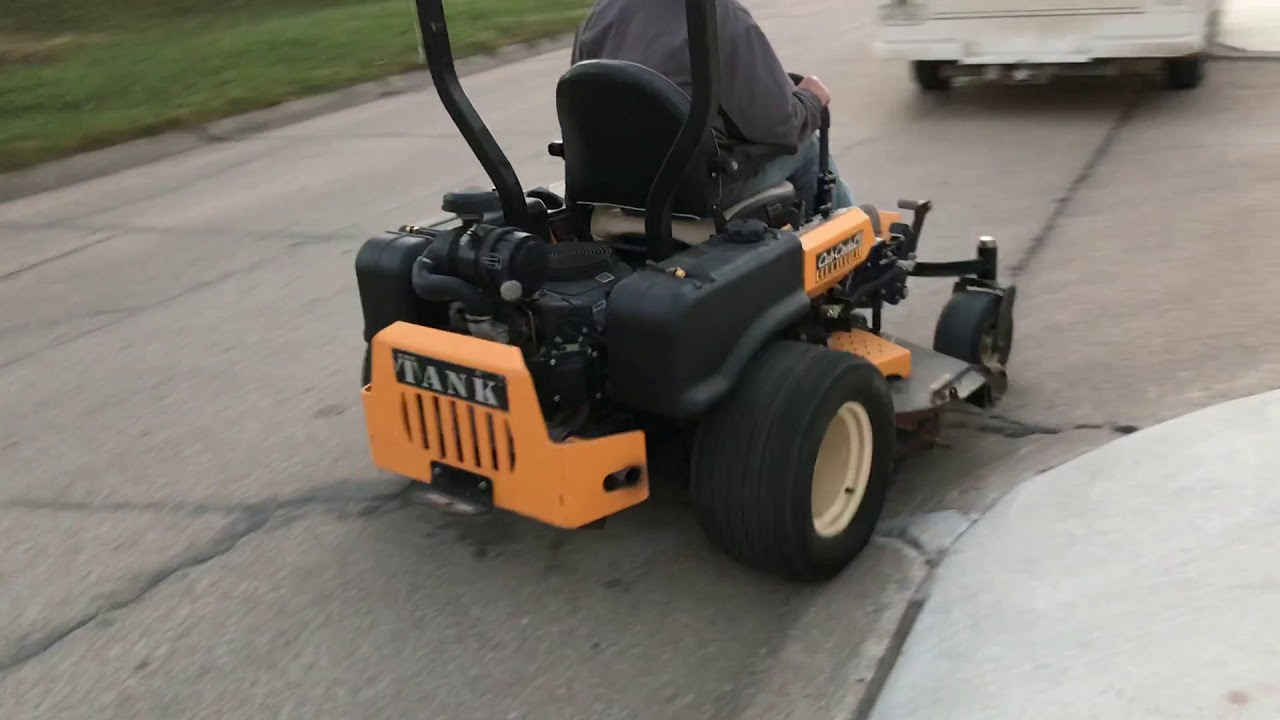 2008 CUB CADET COMMERCIAL M60KH "TANK" Zero-Turn Lawn Mower - YouTube