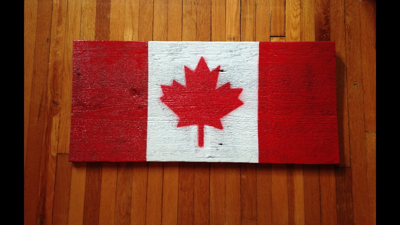 Rustic Barn Wood Flag ( Canada 150) - YouTube