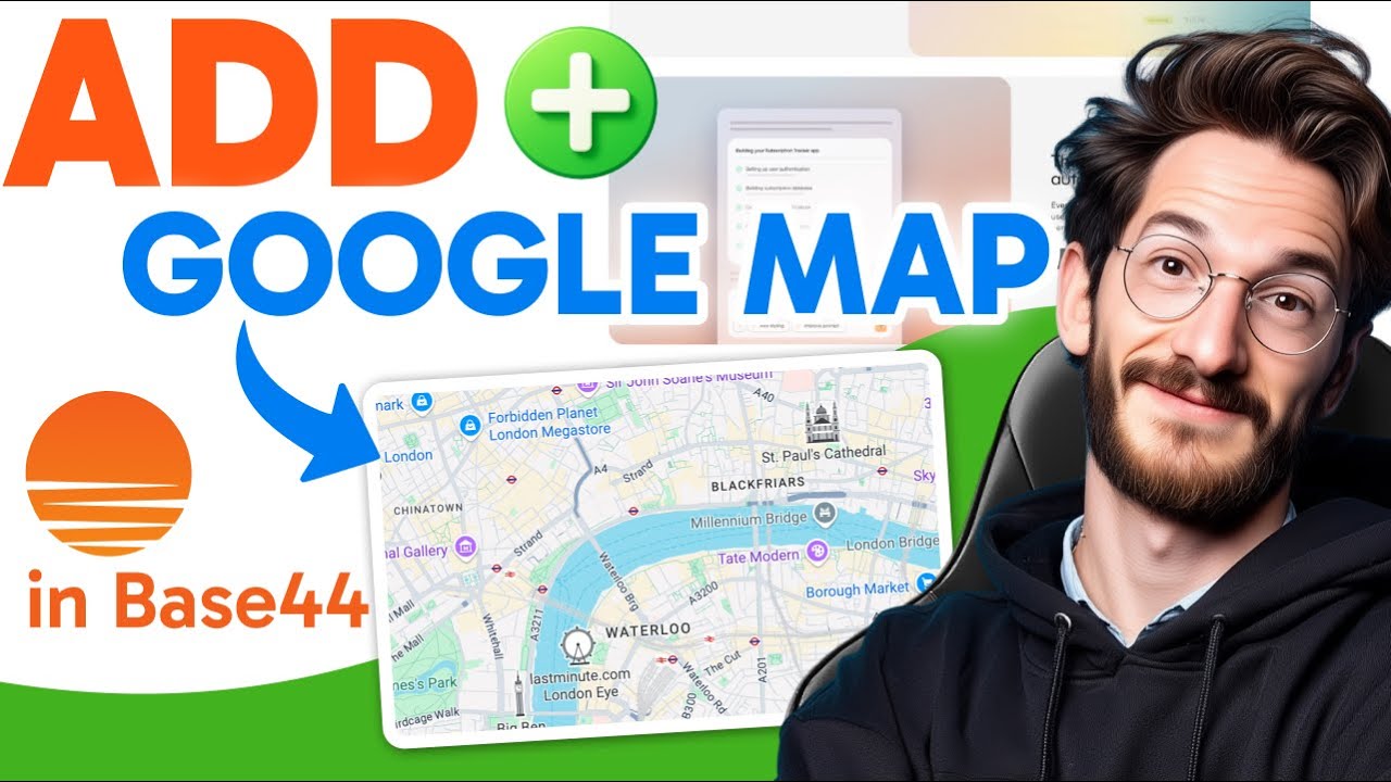 How to ADD A GOOGLE MAP in Base44 (Step by Step) 2025 - YouTube