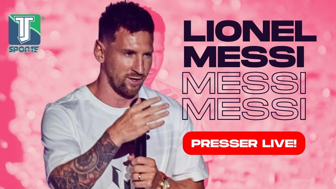 Lionel Messi FIRST presser after SIGNING with Inter Miami in the MLS ...