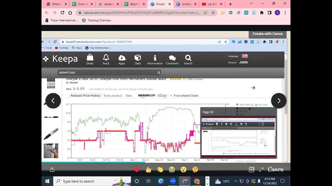 Lec 10.1 Assignment Checking Of How To Read The Graphs Of Keepa Of A amazon Wholesale FBA ...