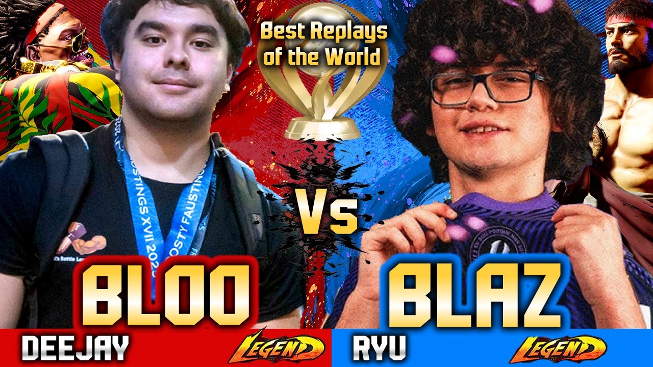 🔥 SF6 (BLAZ vs Bloo)🔥Ryu vs Deejay Street Fighter 6 Gameplay High Level ...