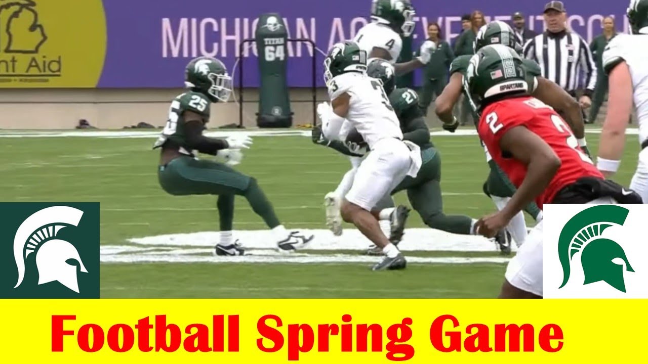 Team Offense vs Team Defense, 2024 Michigan State Football Spring ...